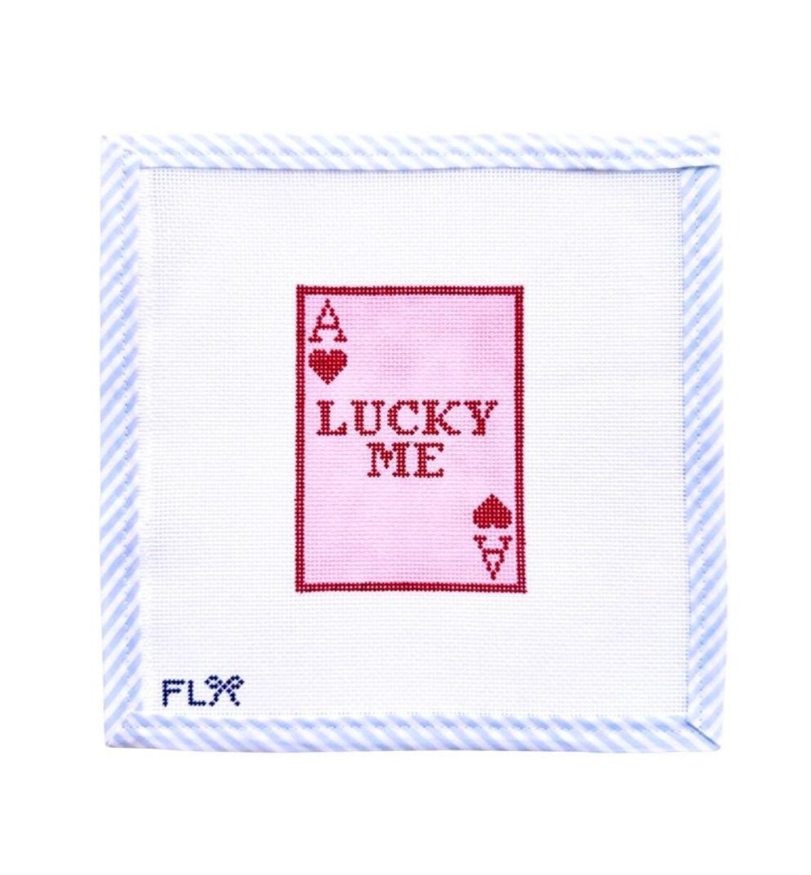 Lucky Me Playing Card Needlepoint Canvas - Etsy