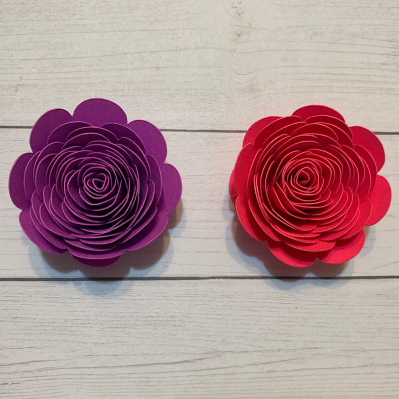 Rolled Paper Rose Svg - Etsy