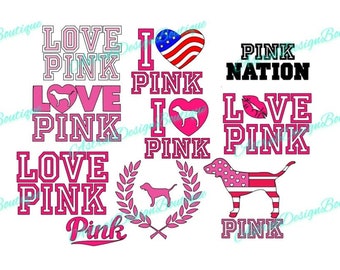 Pink svg | Etsy