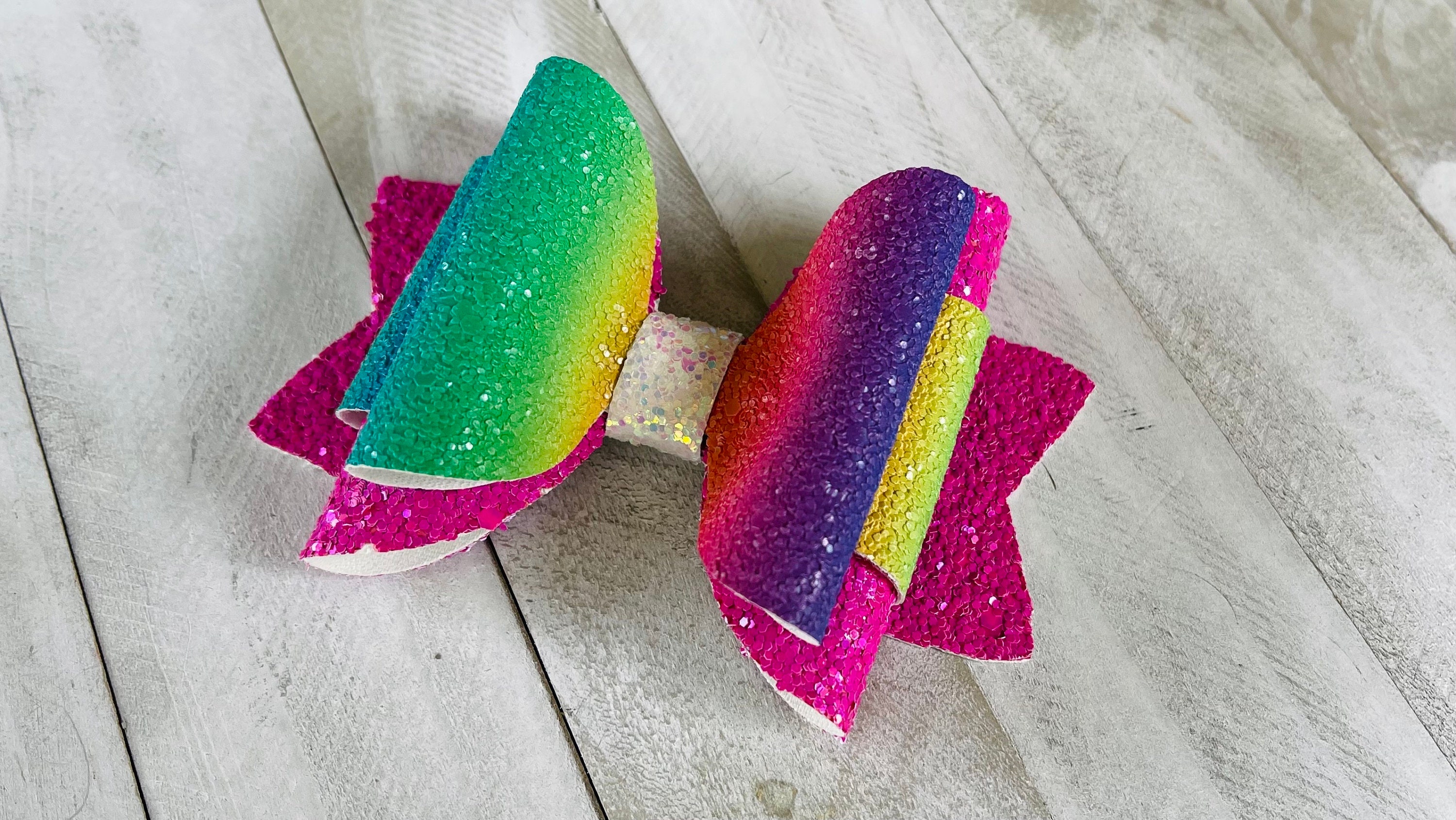 Triple Loop Party Bow SVG Template Hair Bow PNG Pattern - Etsy