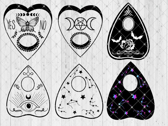 Planchette SVG Bundle Cut Files for Cricut Silhouette Ouija | Etsy