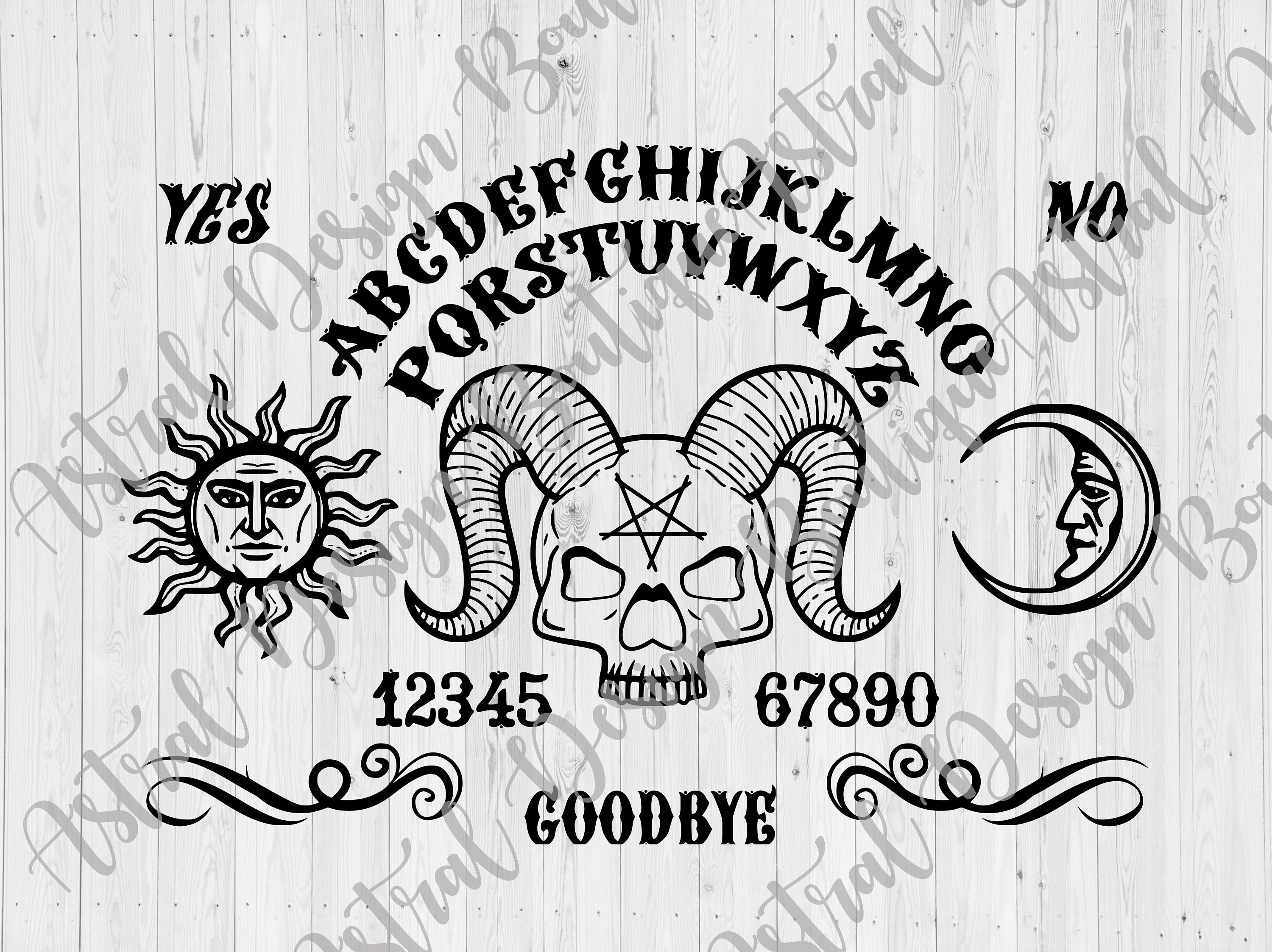 Spirit Board Ouija Board Svg Digital Cut Files For Cricut Etsy
