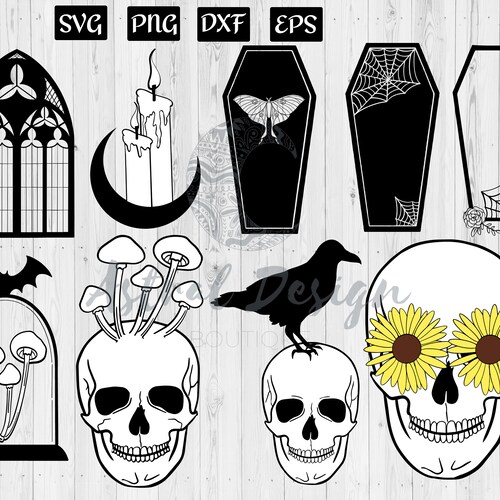 Gothic SVG Bundle Cut Files for Cricut Cathedral Window - Etsy