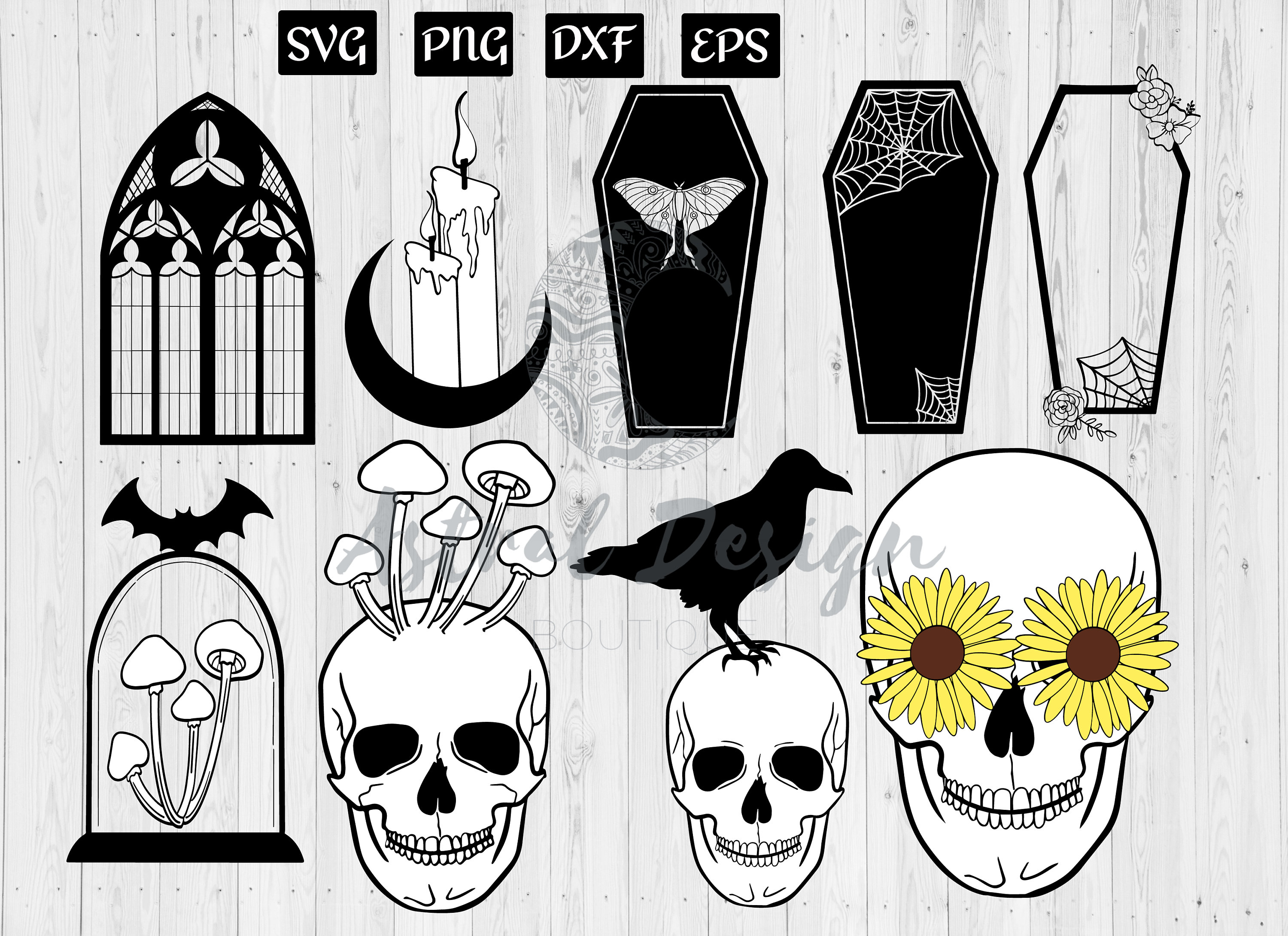 Gothic SVG Bundle Cut Files for Cricut Cathedral Window - Etsy