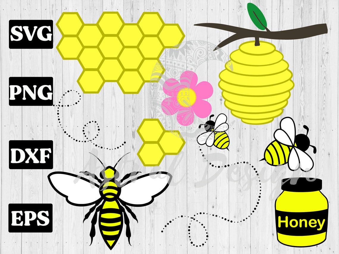 Bumble Bee SVG Bundle Cut Files Cricut Summer Clipart Bee - Etsy