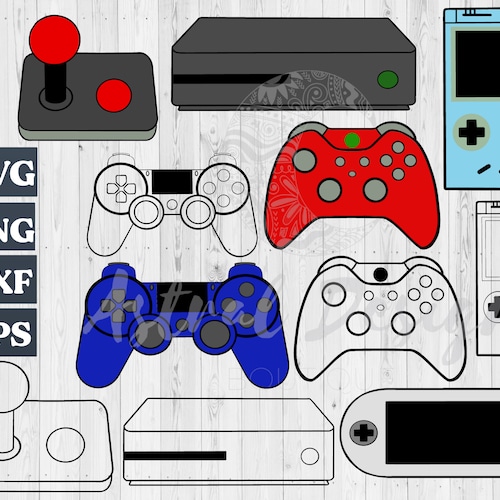 Video Game Clipart Game Controller Clipart Gamer Clipart - Etsy