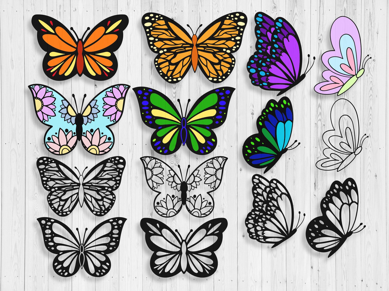 Butterfly SVG | Layered Butterfly Cut Files | Printable Butterfly ...