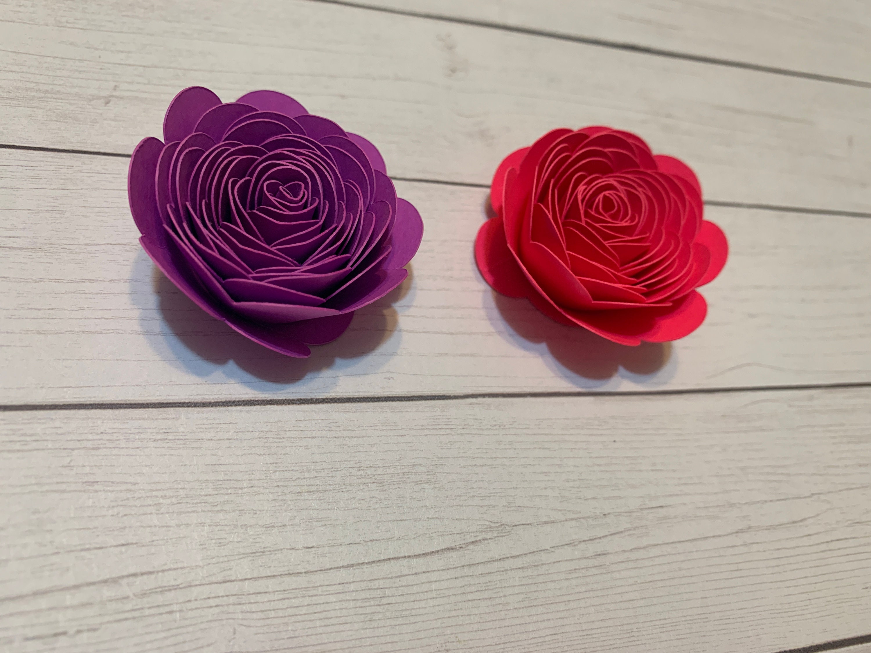 Rolled Paper Rose SVG Digital Download for Cricut, Silhouette| Image ...