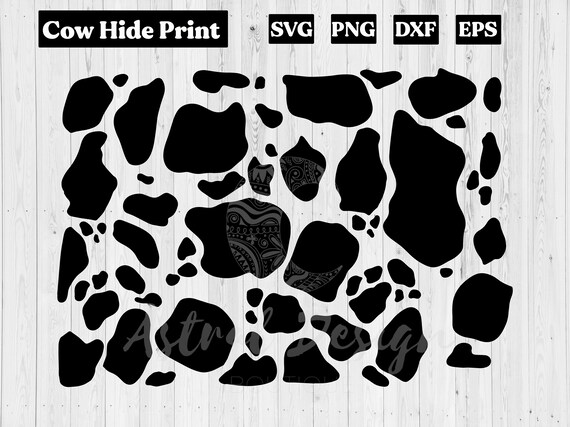 Cow Skin Pattern SVG Cut Files for Cricut Cow Hide SVG & PNG | Etsy