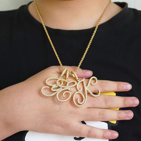 Cursive Necklace - Etsy