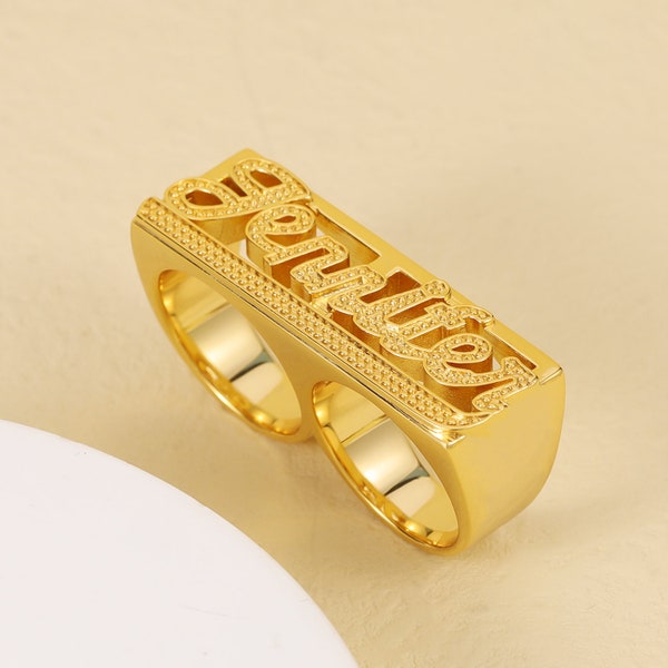 Custom Name Ring - Etsy