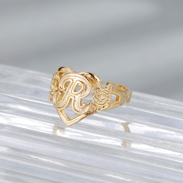 Letter Rings - Etsy