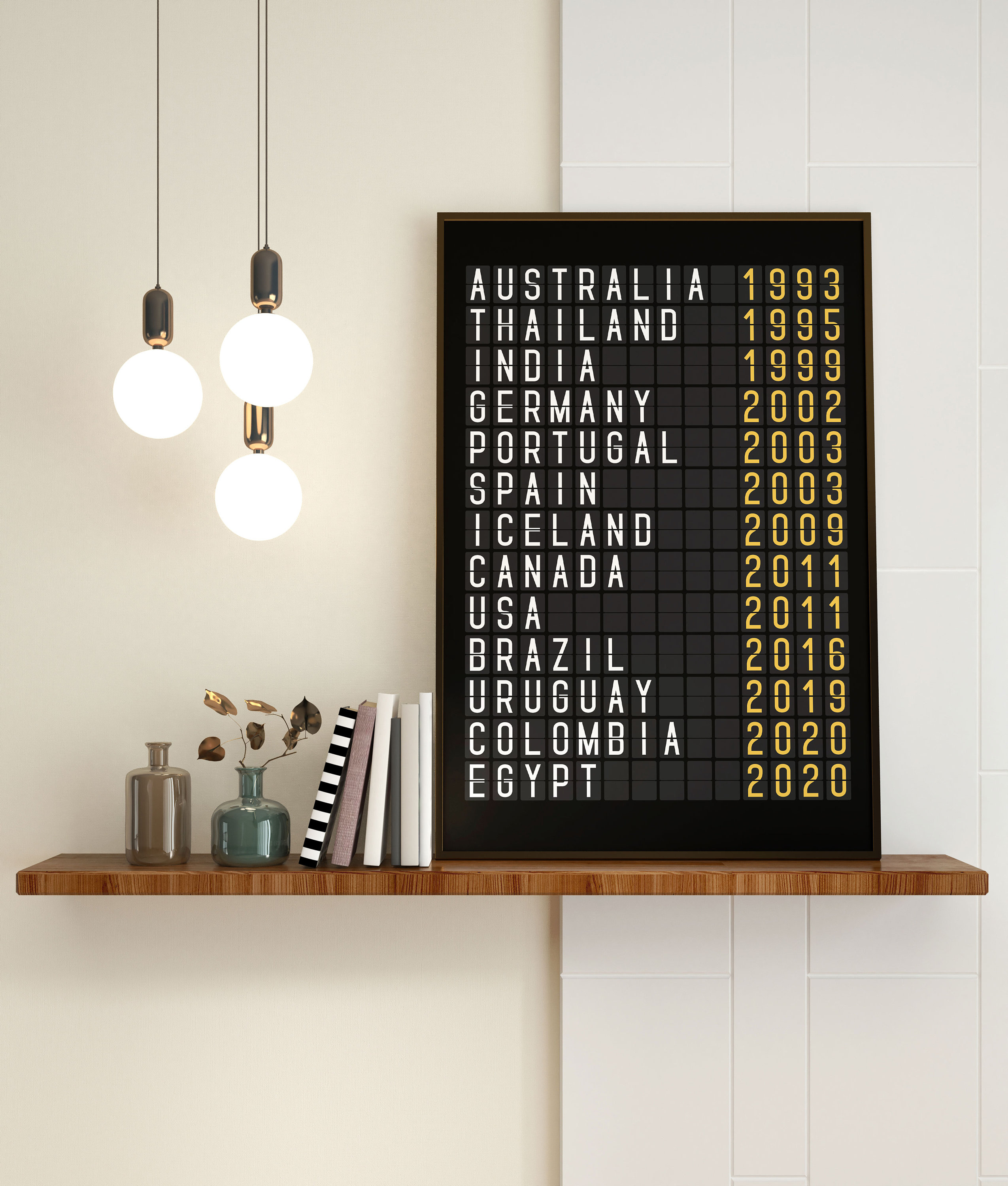 Custom Airport Flight Board Minimalist Departures Board | Etsy