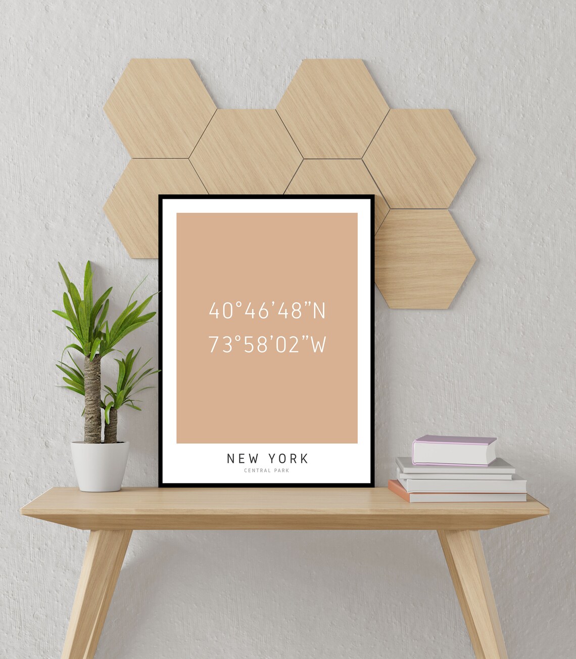 Polaroid Coordinates Poster Poster or Framed Custom GPS - Etsy