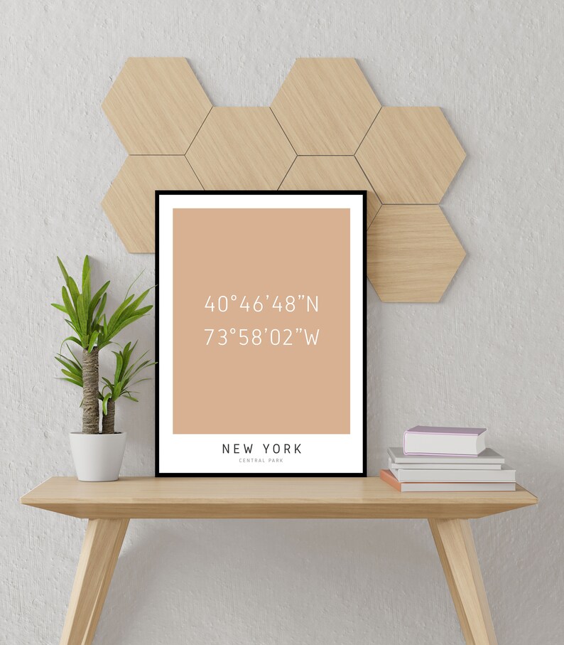 Coordinates Print Custom GPS Poster Location Print New Home - Etsy