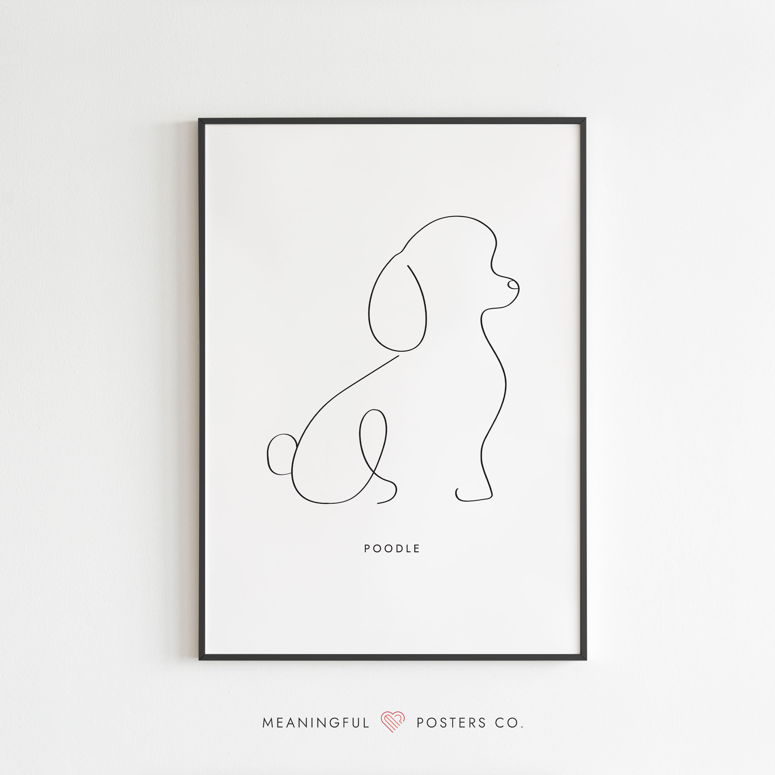 Poodle Line Art Print Dog Line Art Print Dog Line Art - Etsy