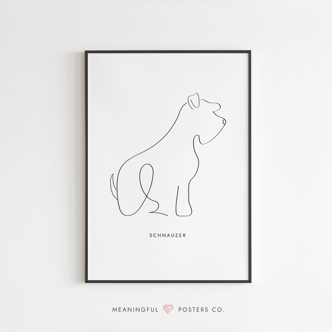 Schnauzer Line Art Print Dog Line Art Print Dog Line Art | Etsy