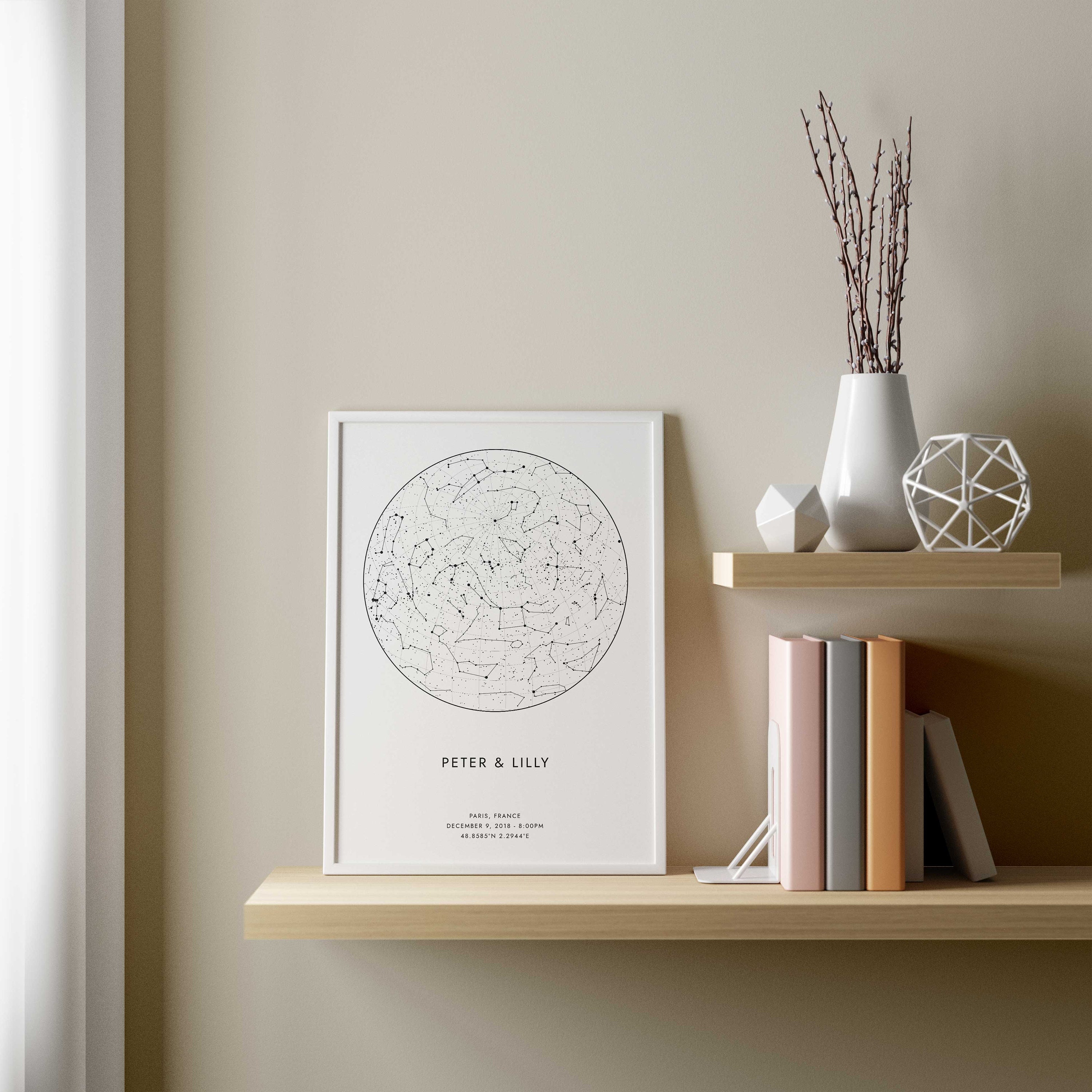 Custom Star Map Poster, Celestial Night Sky Print (digital Download) - Etsy