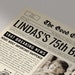 75th Birthday Gift, 1947 Birthday Newspaper Poster Sign, 75th Birthday ...