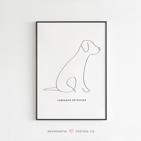 Labrador Retriever Poster Custom Labrador Retriever Print | Etsy
