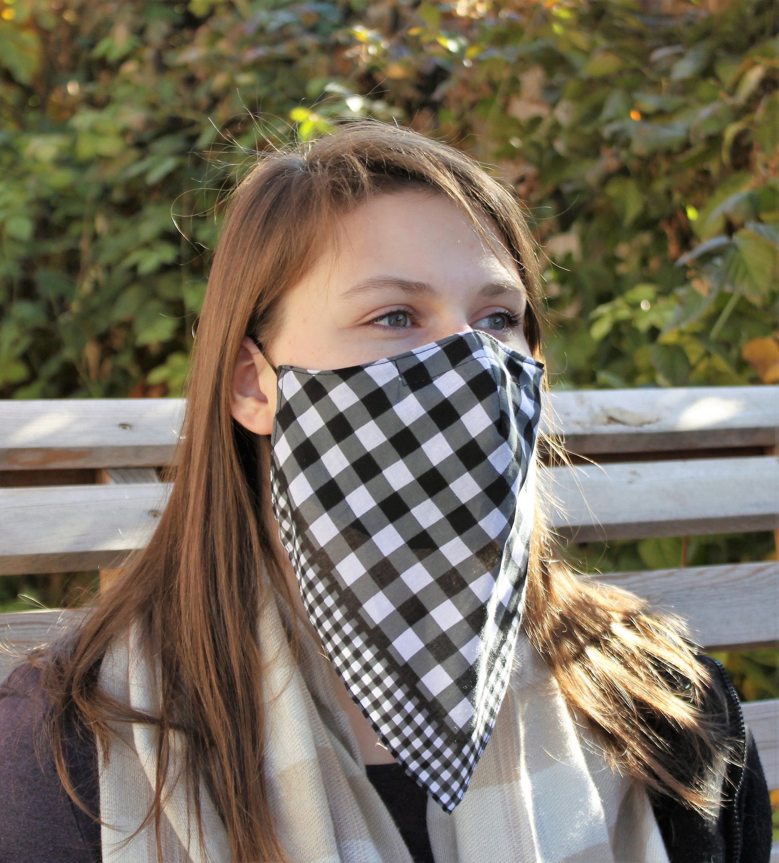 Style 3. Bold Colors. Unisex Bandana Face Mask With Filter | Etsy