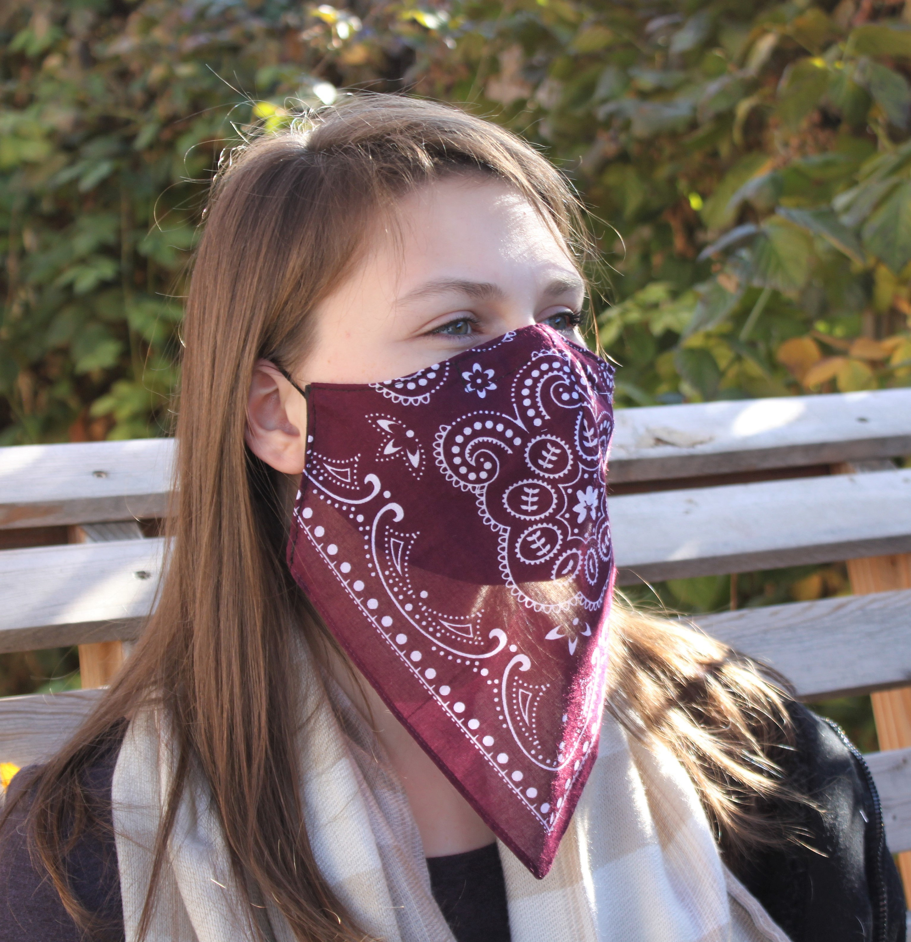 Style 1. Bold Colors. Unisex Bandana Face Mask With Filter - Etsy