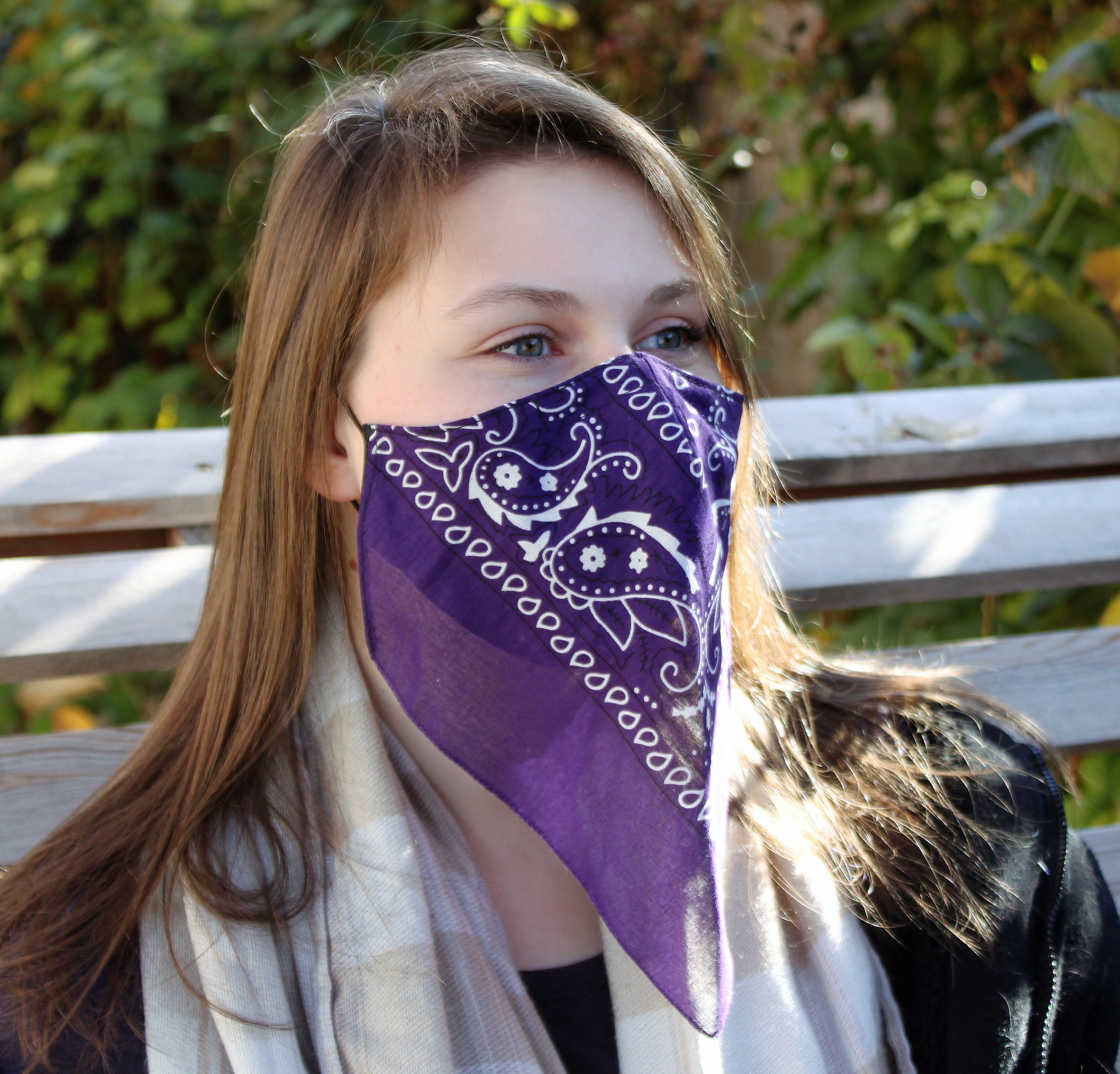Style 1. Bold Colors. Unisex Bandana Face Mask With Filter - Etsy