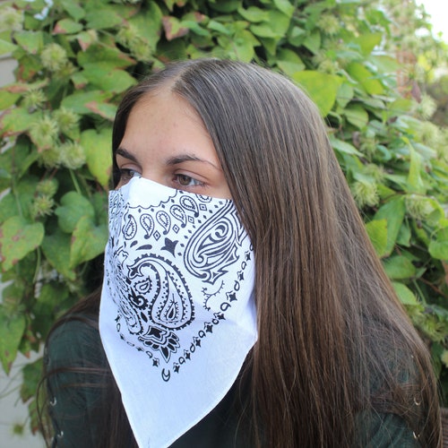 Style 3. Bold Colors. Unisex Bandana Face Mask With Filter | Etsy