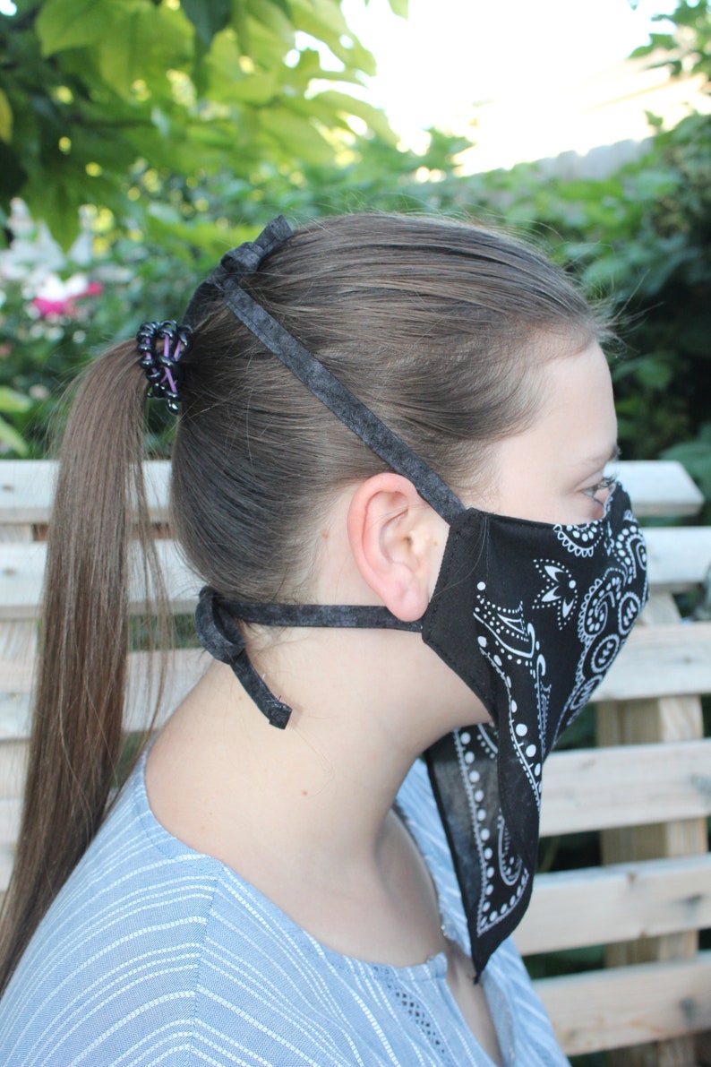 Style 3. Bold Colors. Unisex Bandana Face Mask With Filter - Etsy