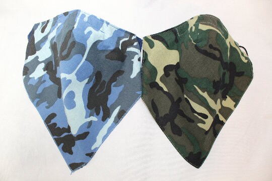 Style 3. Camo Colors. Unisex Bandana Face Mask With Filter - Etsy