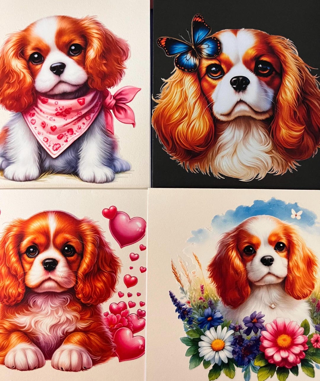Cavalier King Charles Notecards (set of 4) - Etsy