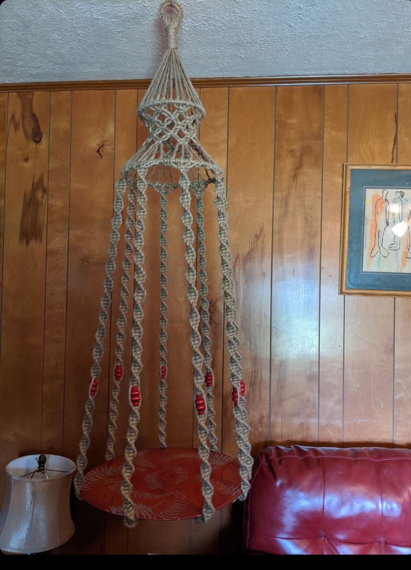 Macrame Hanging Art Table - Etsy