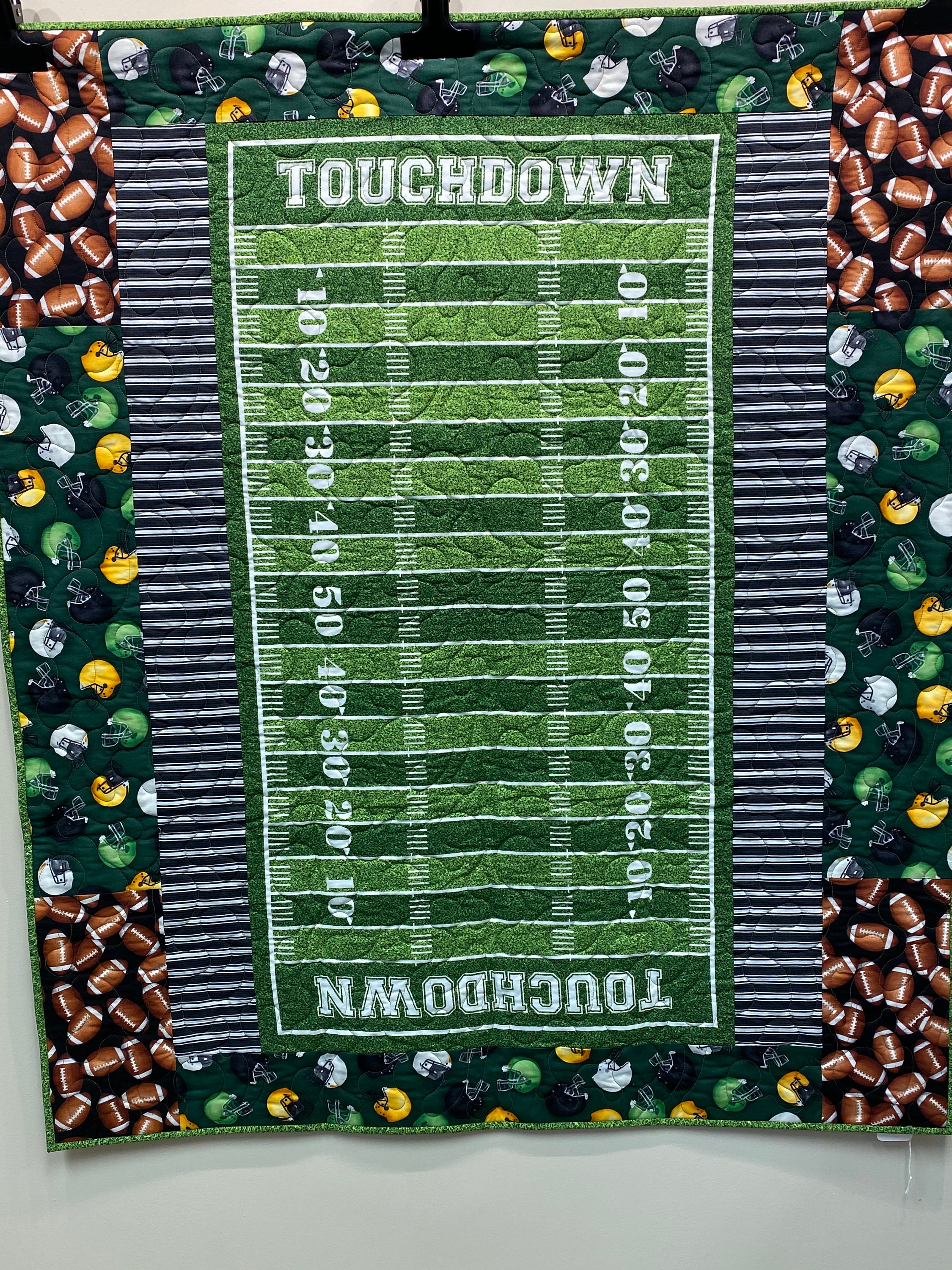 Football Quilt - Etsy