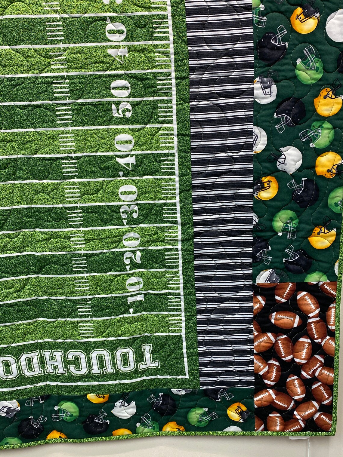 Football Quilt - Etsy
