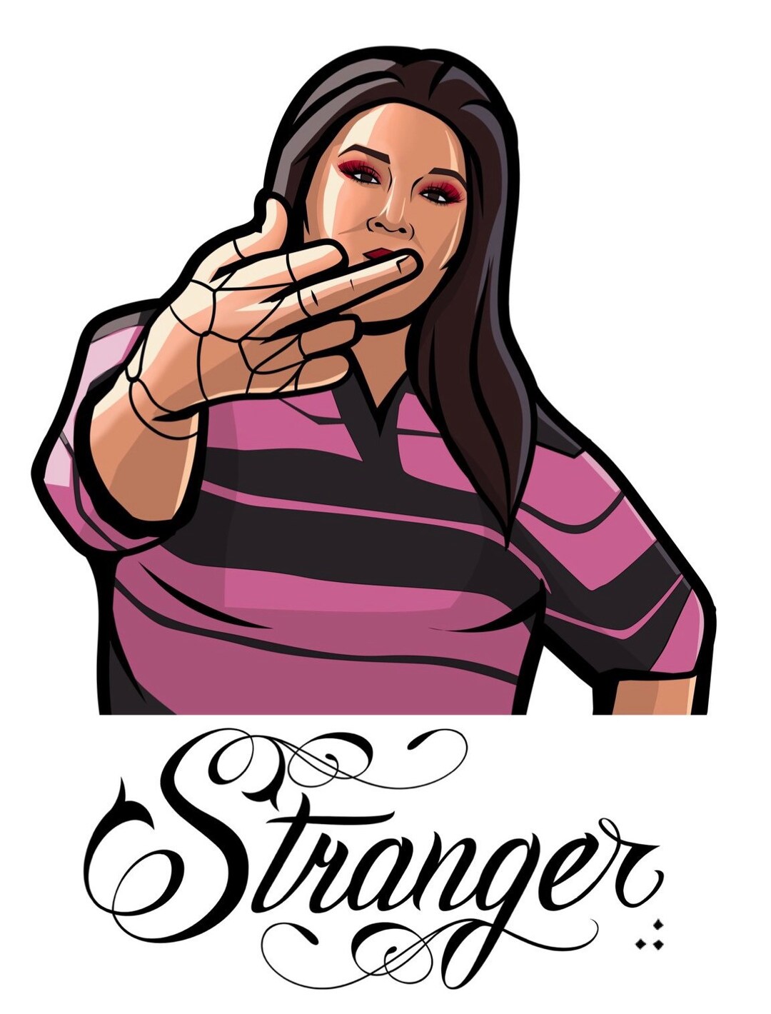Mi Vida Loca Brand.: Stranger Sticker - Etsy