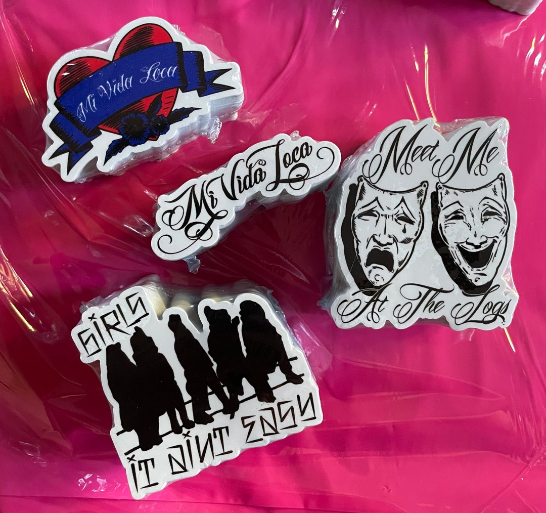 Vinyl Stickers Mi Vida Loca Brand.: - Etsy