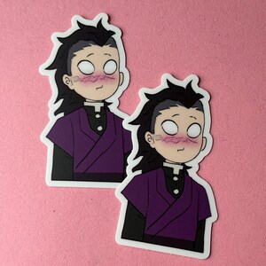 Flustered Boy Demon Eradicating Anime 3 Stickers - Etsy