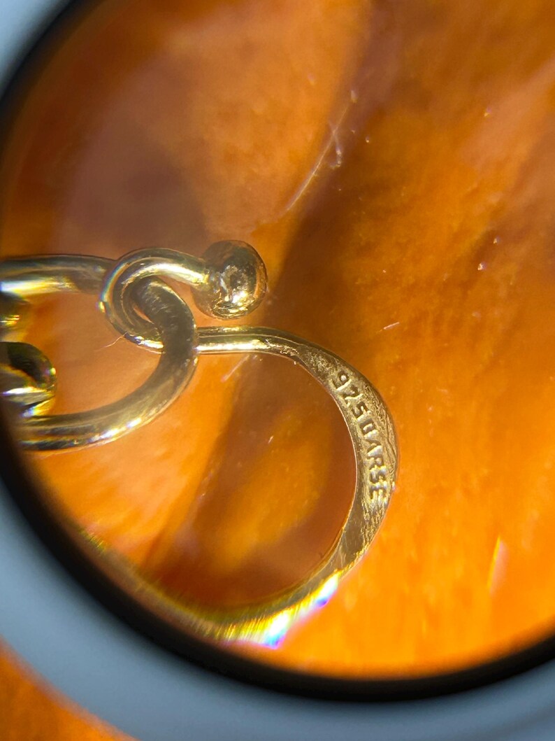 Barse Thailand Designer Golden Bronze Agate Earrings Boho Marked 925 ...