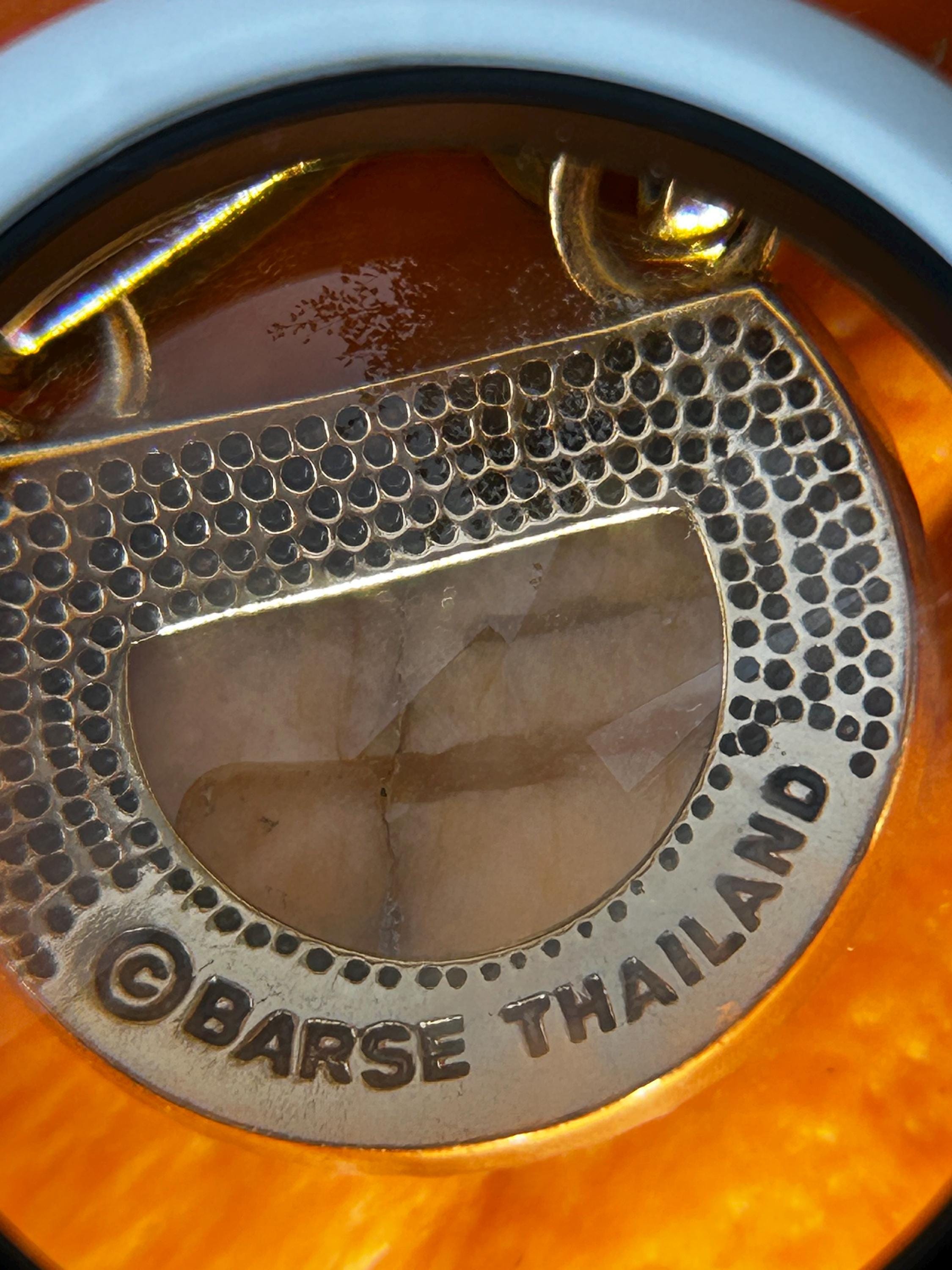 Barse Thailand Designer Golden Bronze Agate Earrings Boho Marked 925 ...