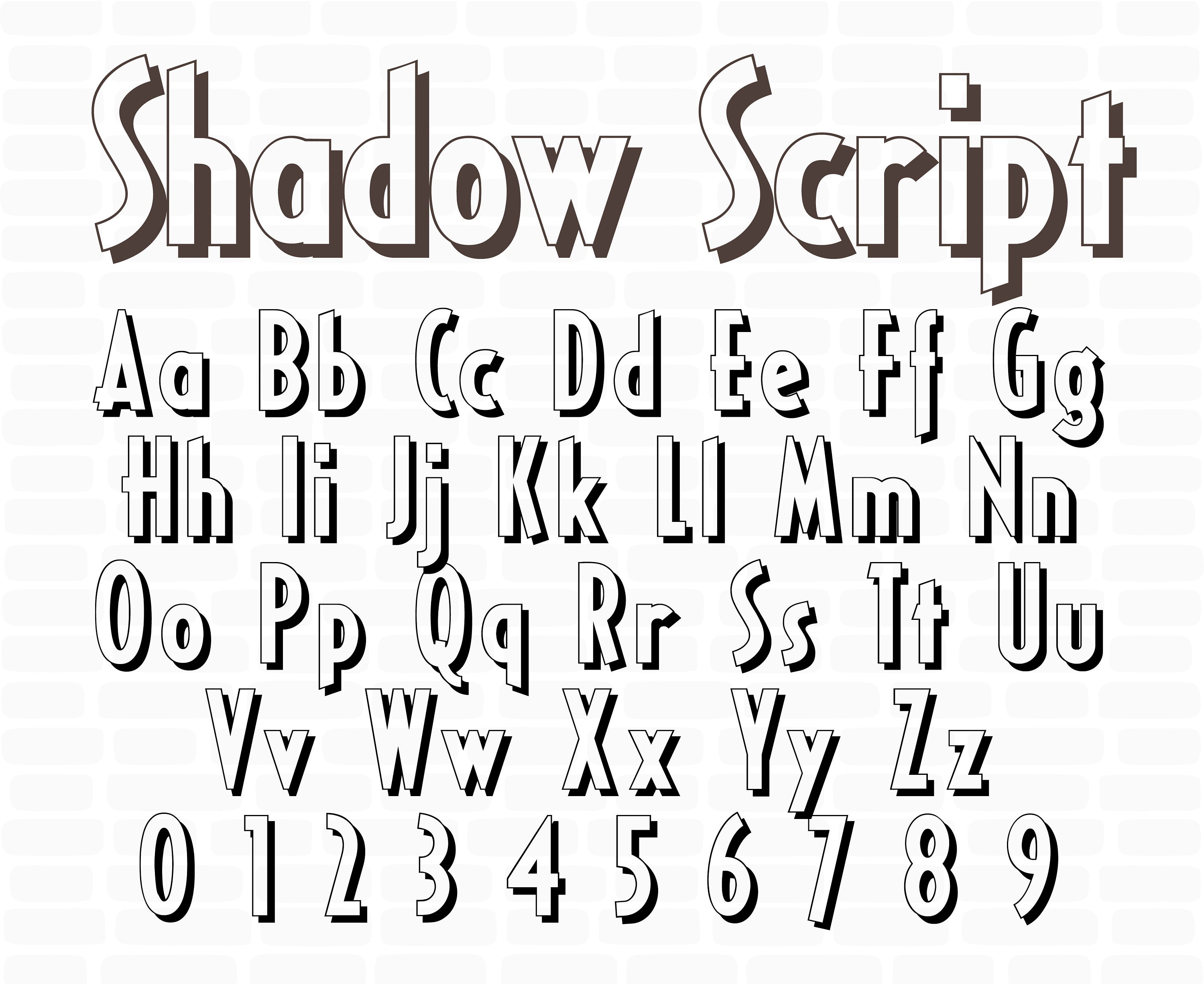 Shadow Block Letter Font