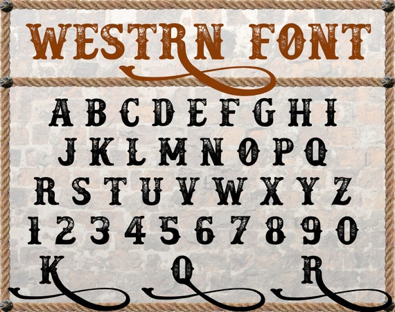 Western Style Lettering