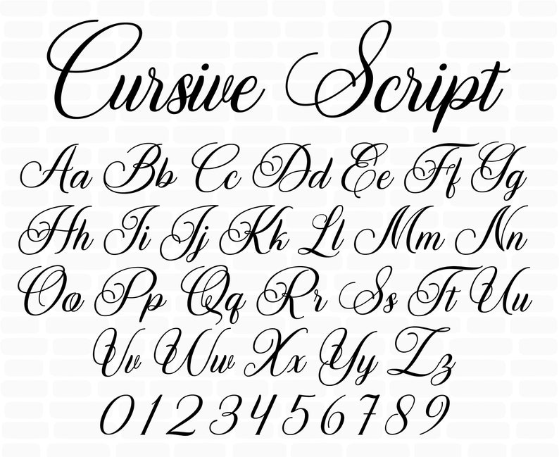 Cursive font Wedding font Font monogram Cursive font for | Etsy Cursive font Wedding font Font monogram Cursive font for | Etsy
