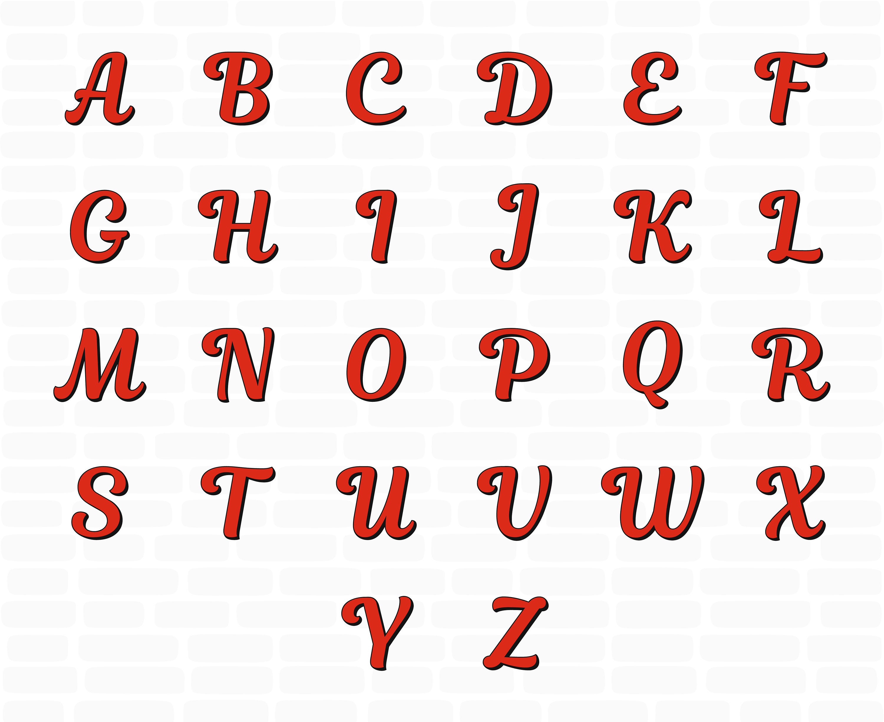 Shadow font svg Shadow fonts for Cricut & Silhouette Cusive | Etsy