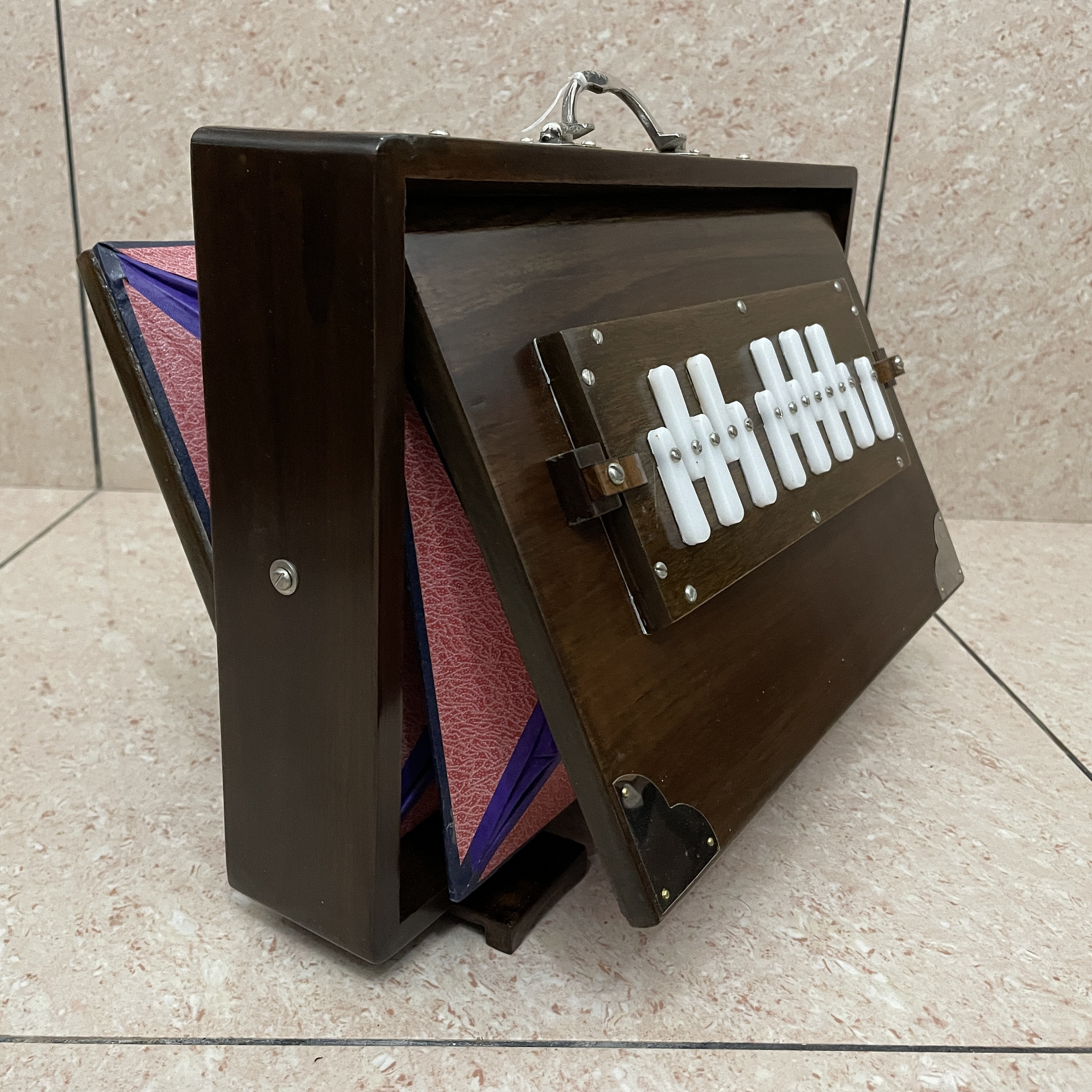 Handcrafted Wood Shruti Box: 13 Key Meditation Instrument - Etsy