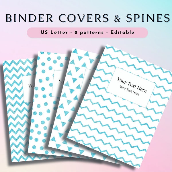 Binder Insert Covers - Etsy