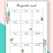 Undated Yearly Overview Calendar | Cute and Minimalist | Year at a ...