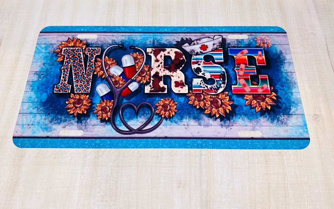 Nurse License Plate - Etsy