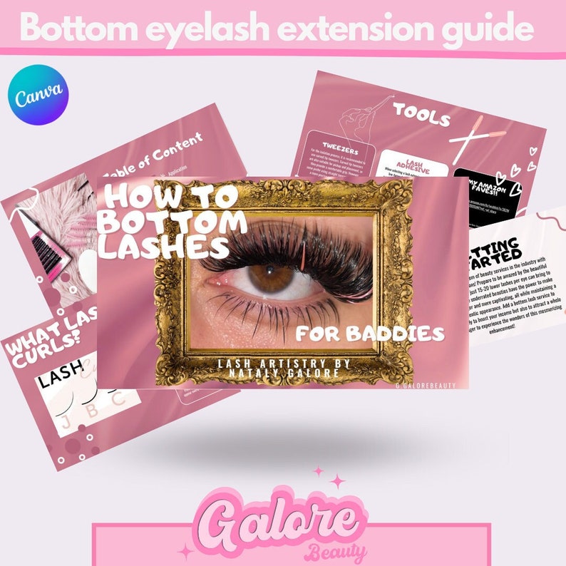Bottom Lash Extension Guide - Etsy