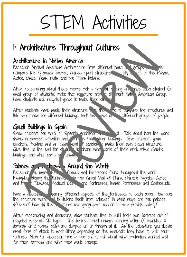 Thematic Unit: Cultures Around the World **home-based Learning ...