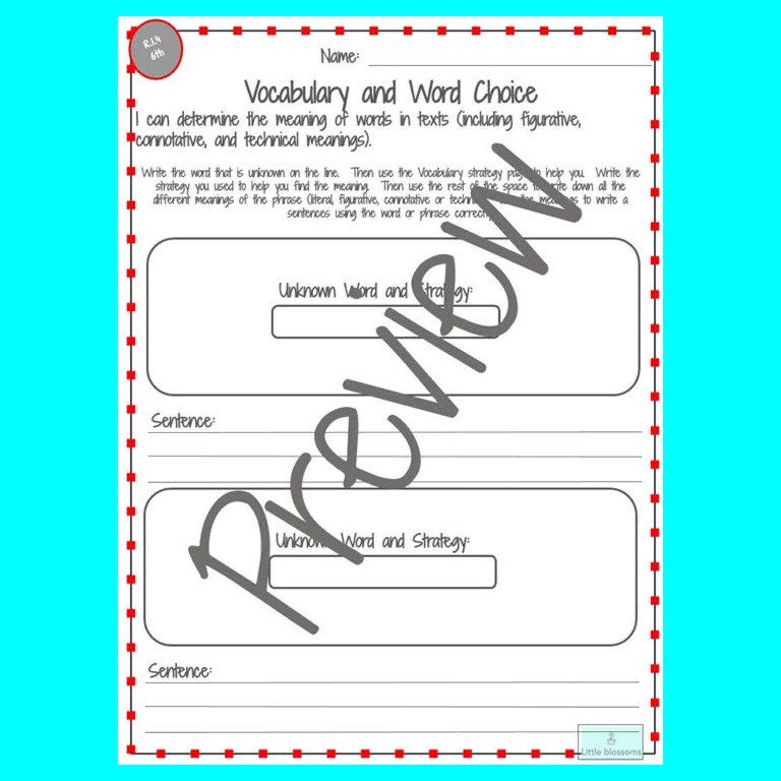 Reading Comprehension for the Year: 6th Grade | Etsy